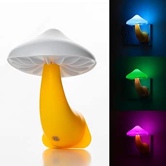 Gloomie Colour-Changing Mushroom Night Light with UK Plug : Amazon.co ...