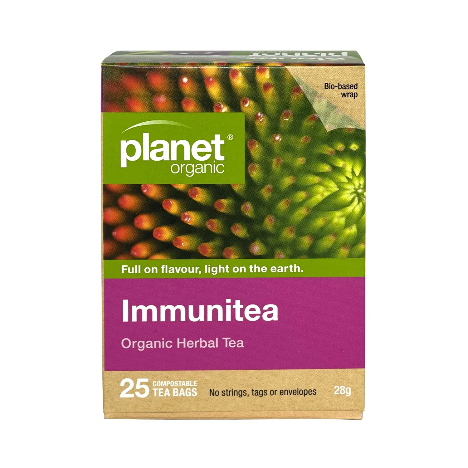 Amazon.com : PLANET ORGANIC IMMUNITEA HERBAL TEA BAGS, 25 Tea Bags of ...