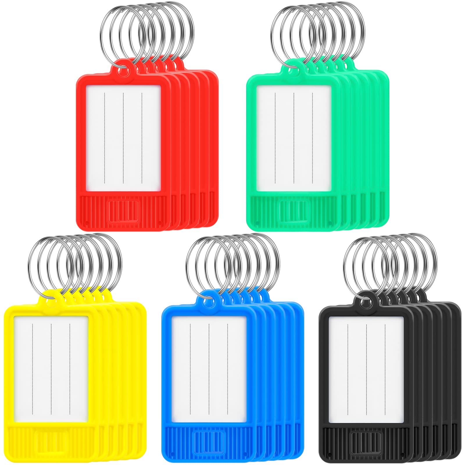 100 Pieces Plastic Key Tags With Ring Small Key Tags | Desertcart Kenya