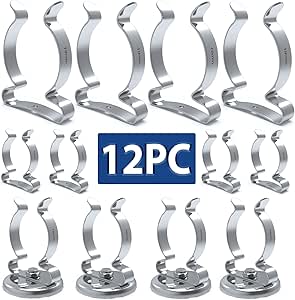 Amazon.com: 3-H Magnetic 4 Pack 5/8 Inch Spring Clips with 4 Pack 1/2 ...