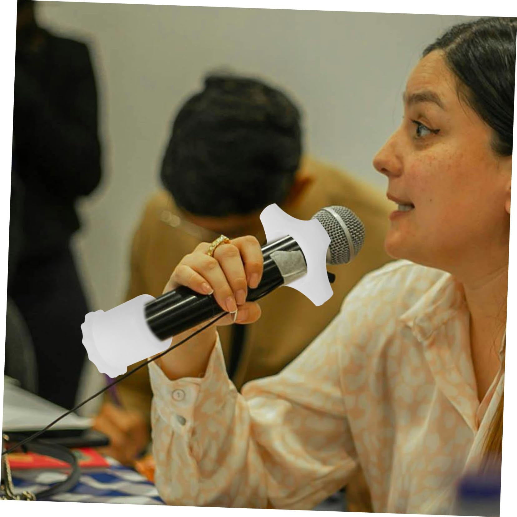 Snapklik.com : 2 Sets Glowthe Dark Microphone Rings Bottom Rod Sleeve ...