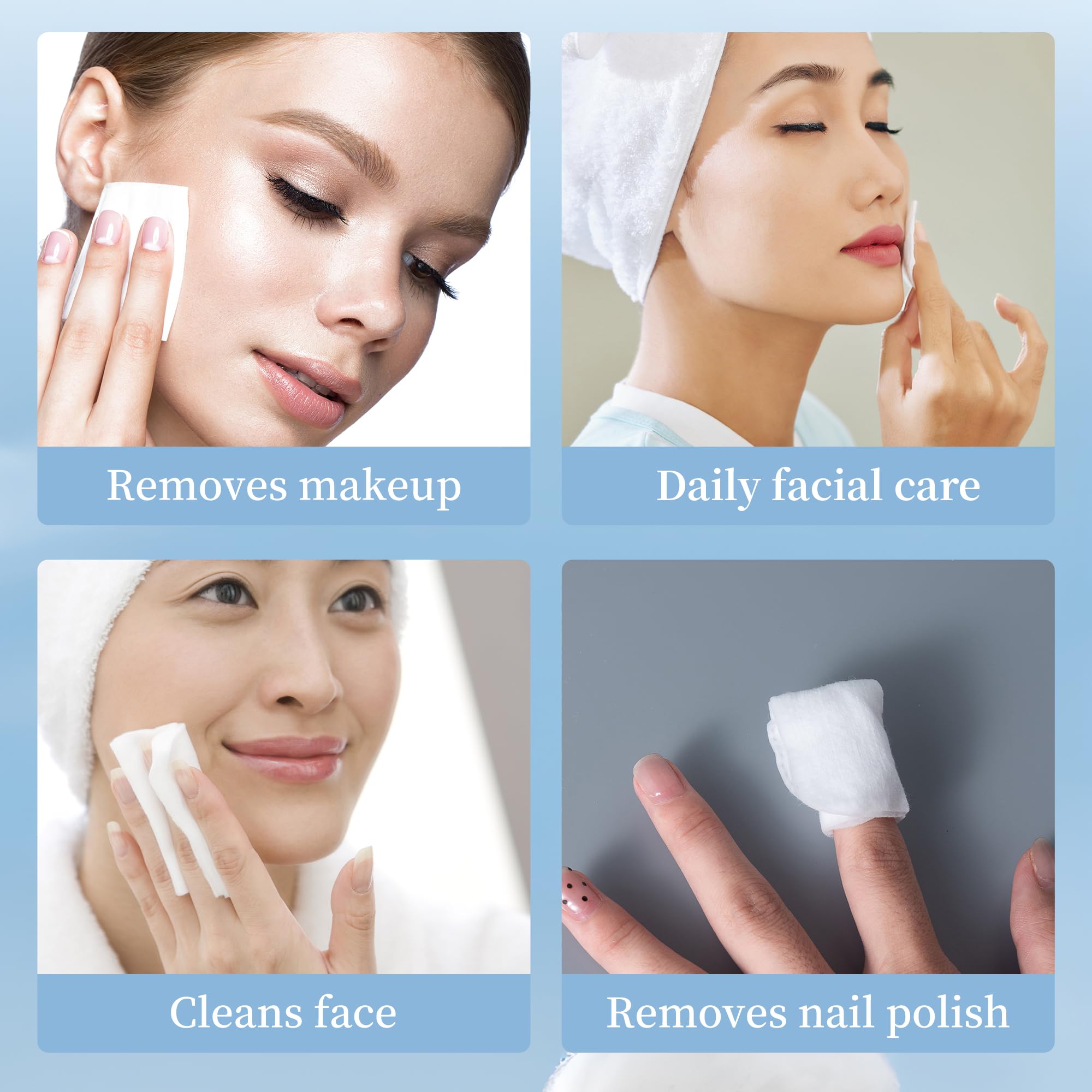 Snapklik.com : SHINO Natural Square Cotton Pads,100 Ps Biodegradable ...