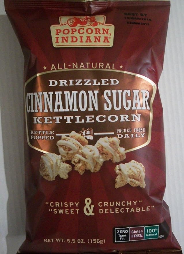 Amazon.com: Popcorn Indiana Cinnamon Sugar Kettlecorn 5.5 Oz Bag