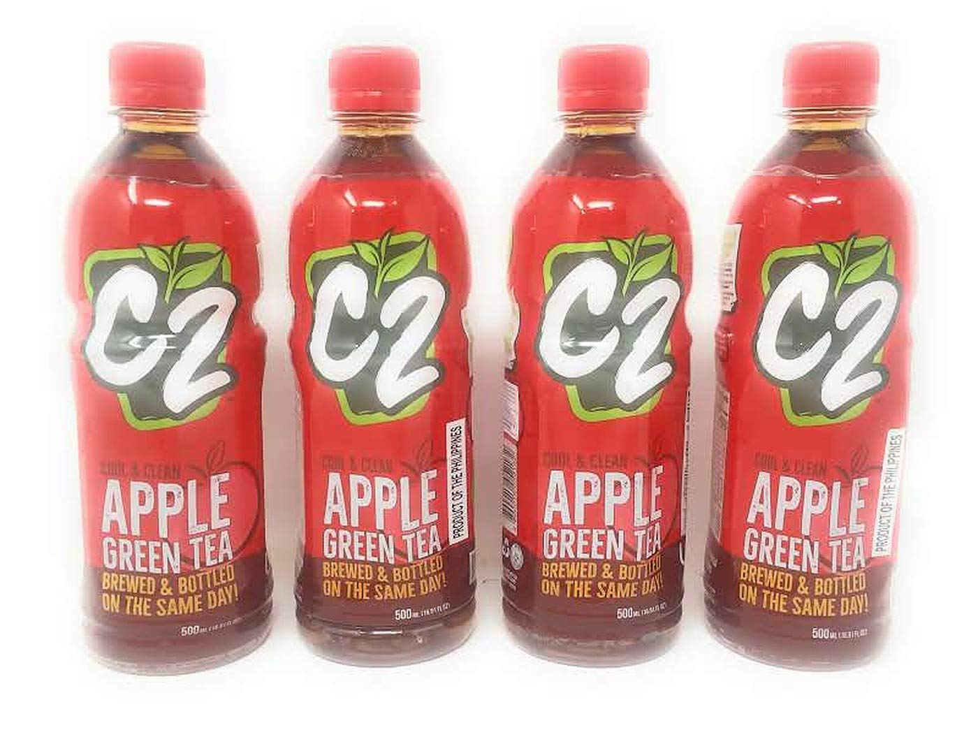 Amazon.com : C2 Apple Green Tea 500ml, 4 Pack : Grocery & Gourmet Food