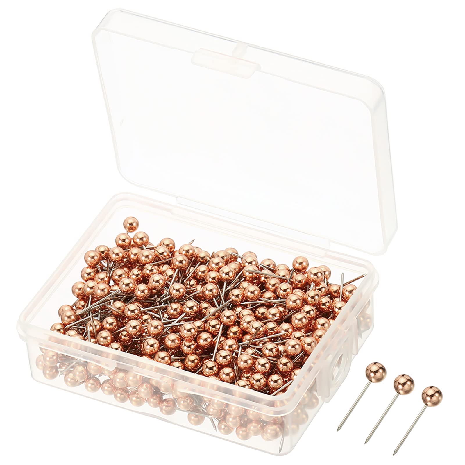 Buy PATIKIL Push Pins, 400 Pack Round Head Tacks Thumb Steel Point for ...