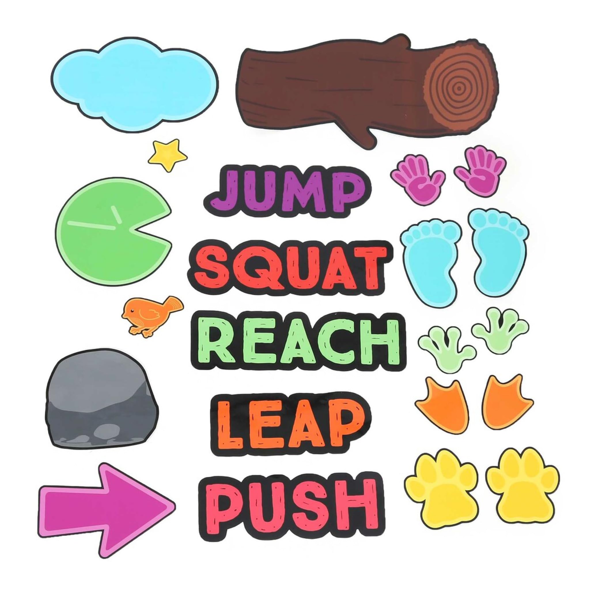 Amazon.com: Fun and Function Sensory Pathway Decals - Forest Friends ...