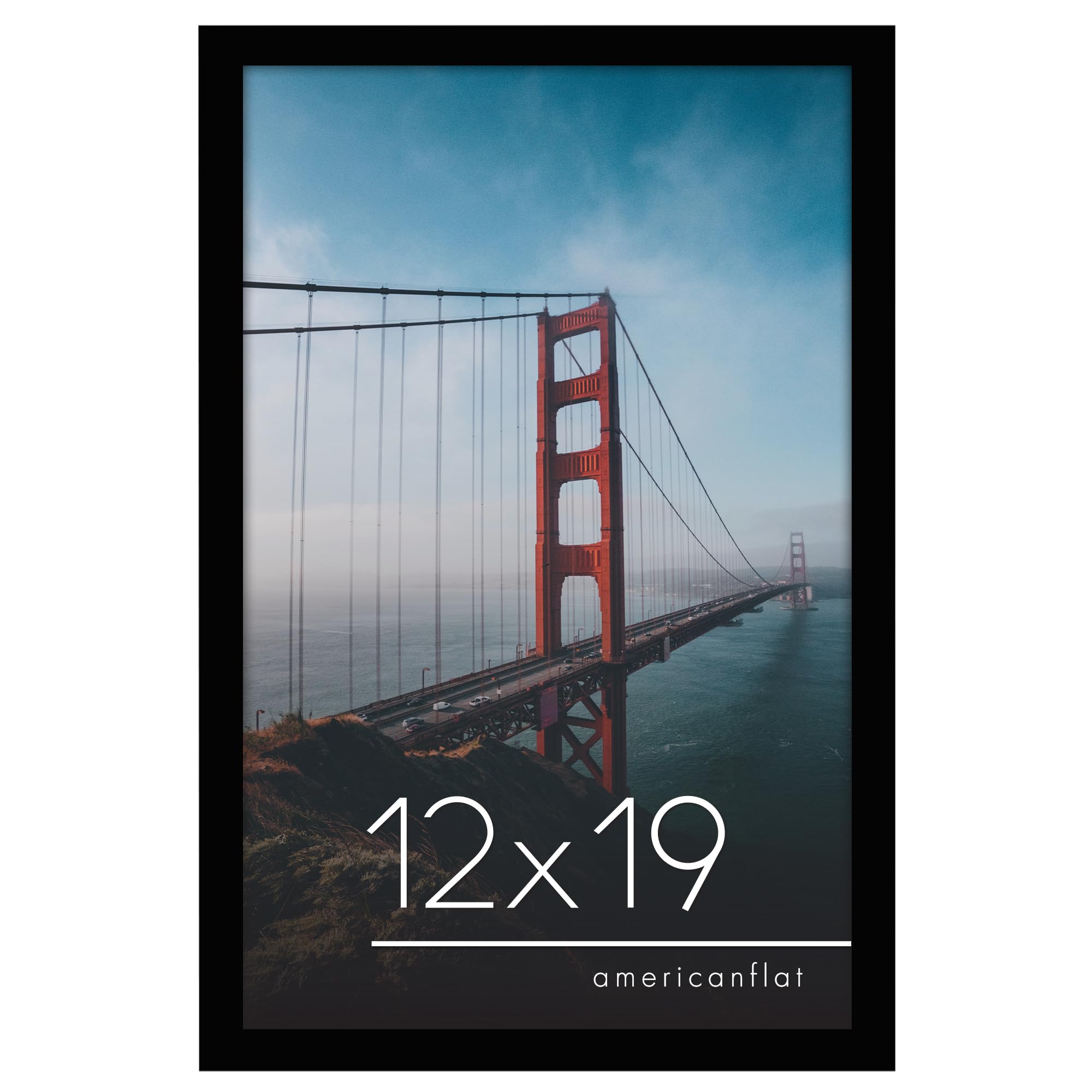 Amazon.com - Americanflat 12x19 Picture Frame with Shatter-Resistant ...