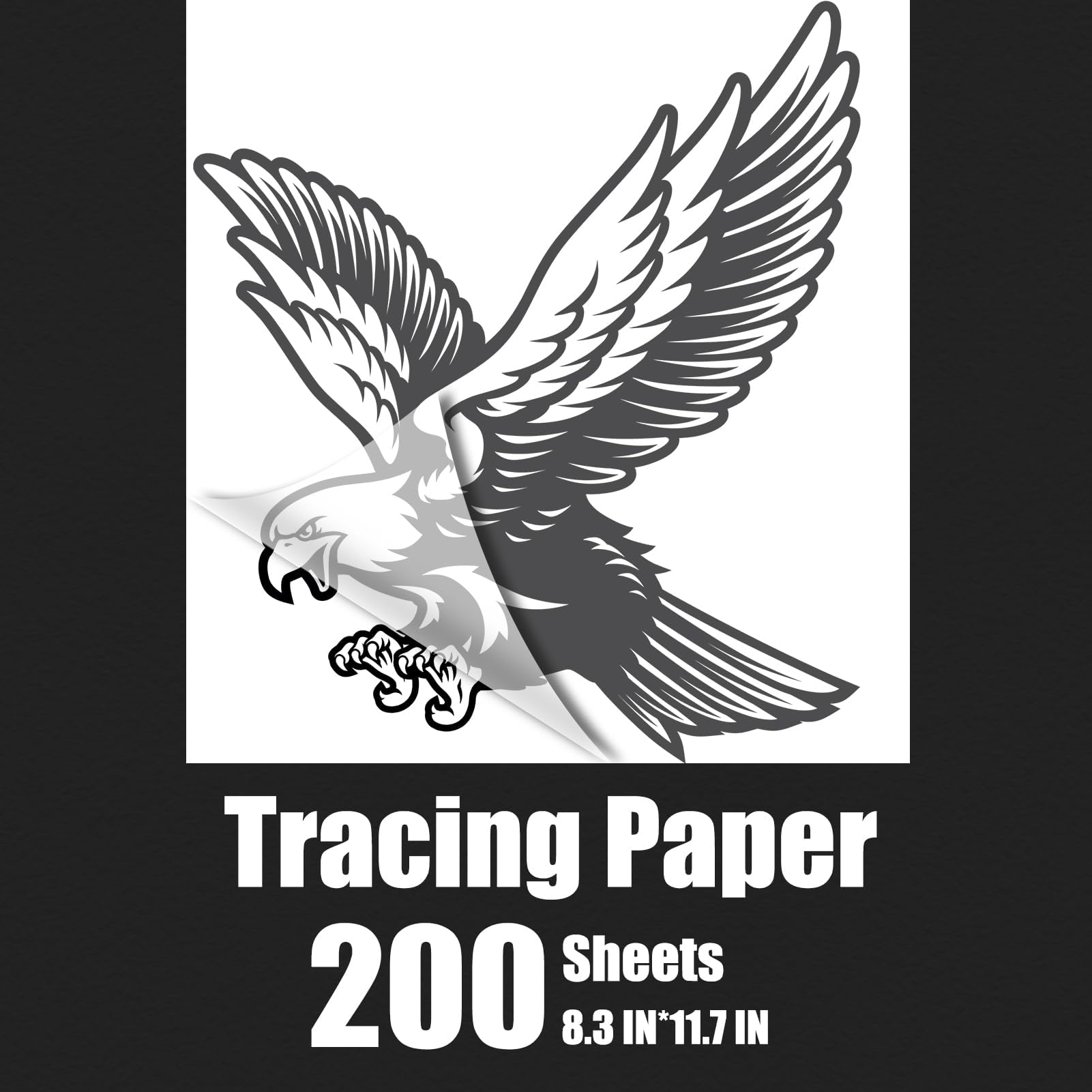 200 PCS Tracing Paper, A4 Size Artists Tracing Paper Trace Paper White ...