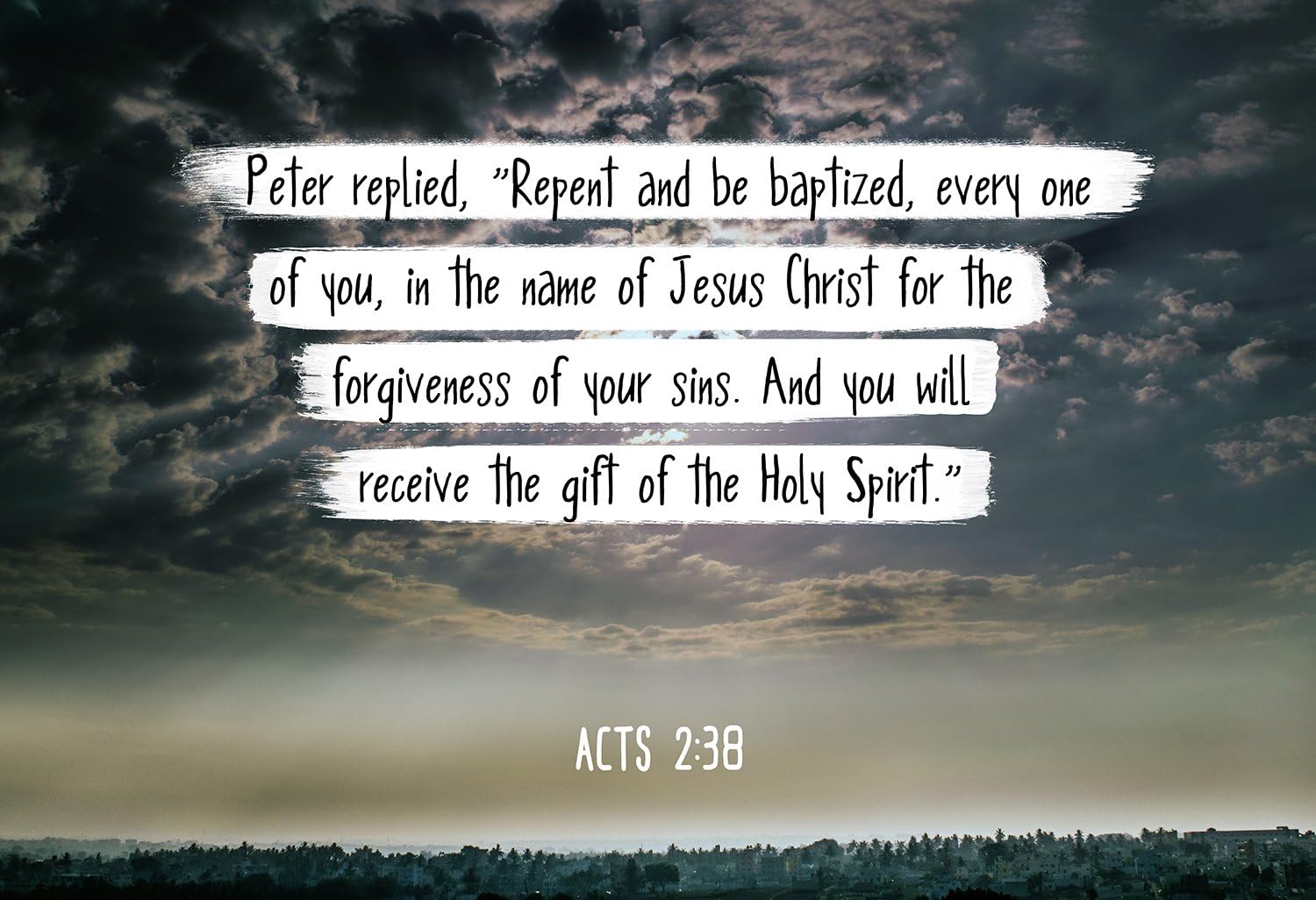 Amazon.com: WeSellPhotos Bible Verse Wall Art Repent and be baptized ...