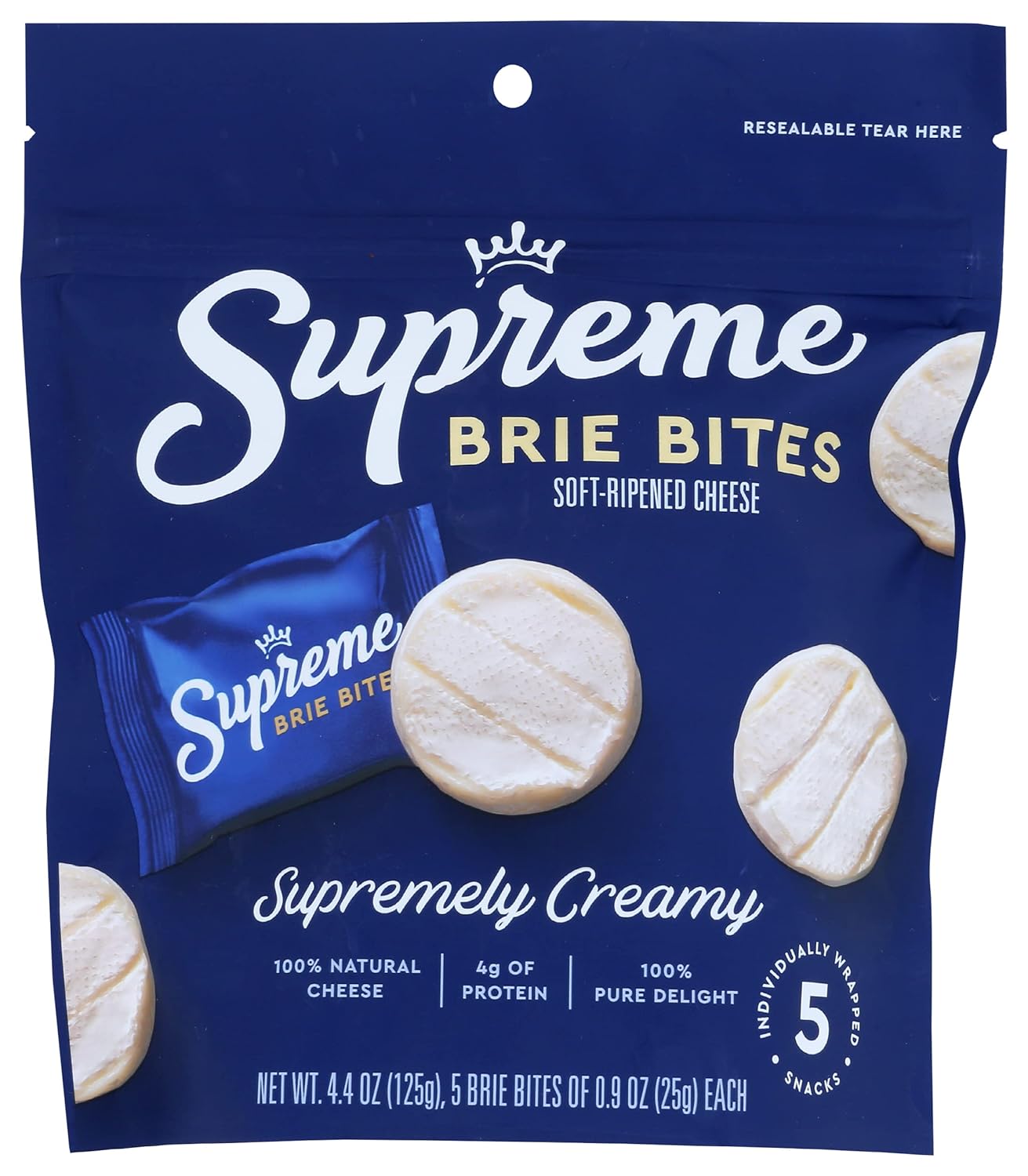 Amazon.com: SUPREME Supremely Creamy Brie Bites, 4.4 OZ : Grocery ...