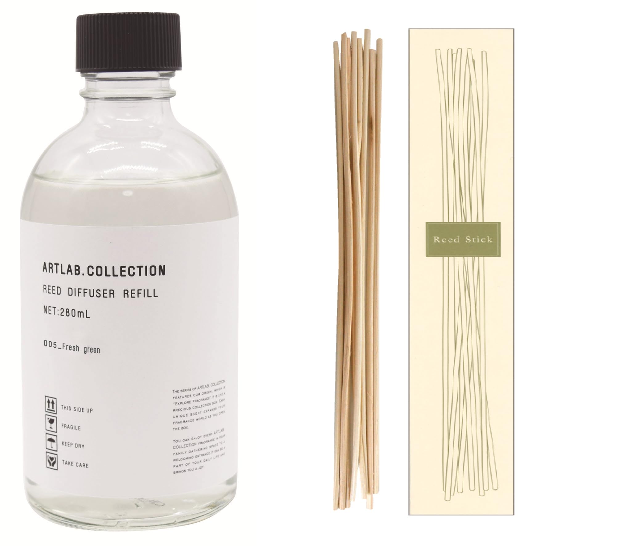 Amazon.co.jp: アートラボコレクション ART LAB.COLLECTION リードディフューザーレフィル (フレッシュグリーン) Fresh Green 280ml 詰め替え ...