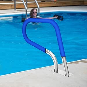 Amazon.com: Pool Handrail 304 Stainless Steel 31.9"x22.9" Pool Railing ...