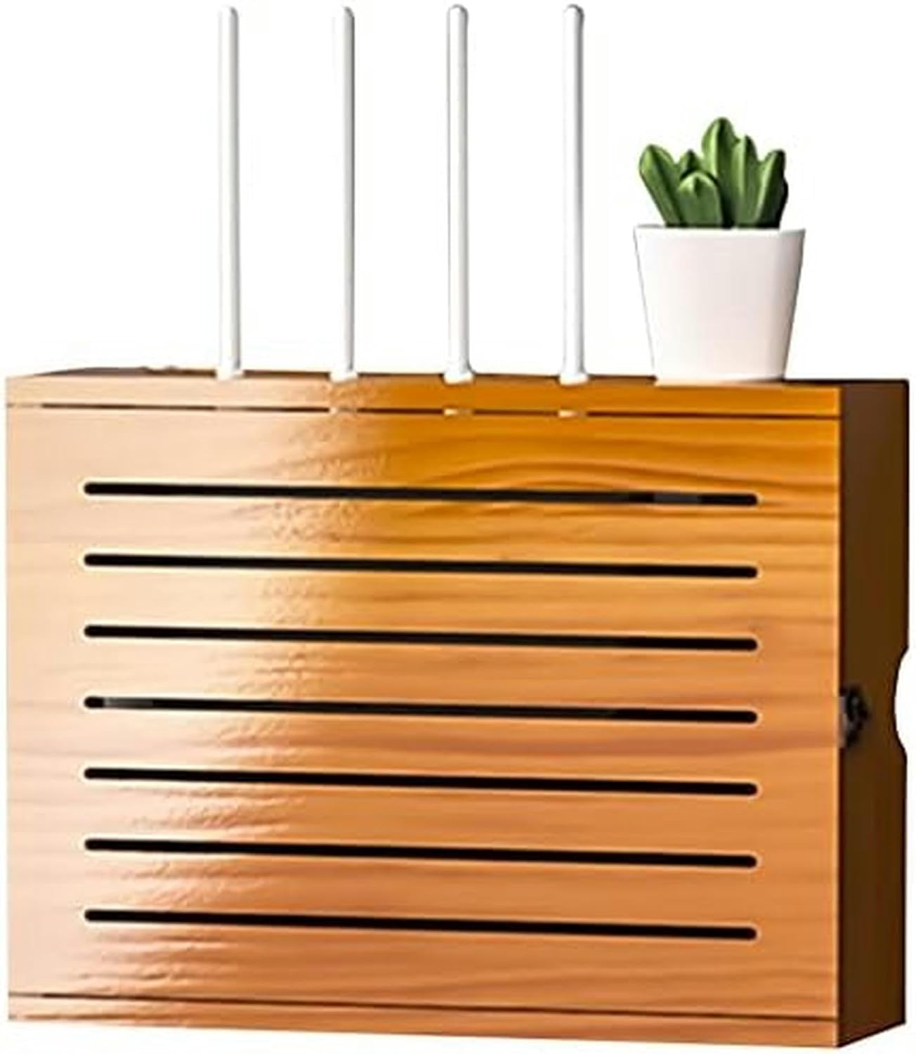 Router Storage Box,WiFi Storage Box Wall-Mounted Floating Shelf for ...