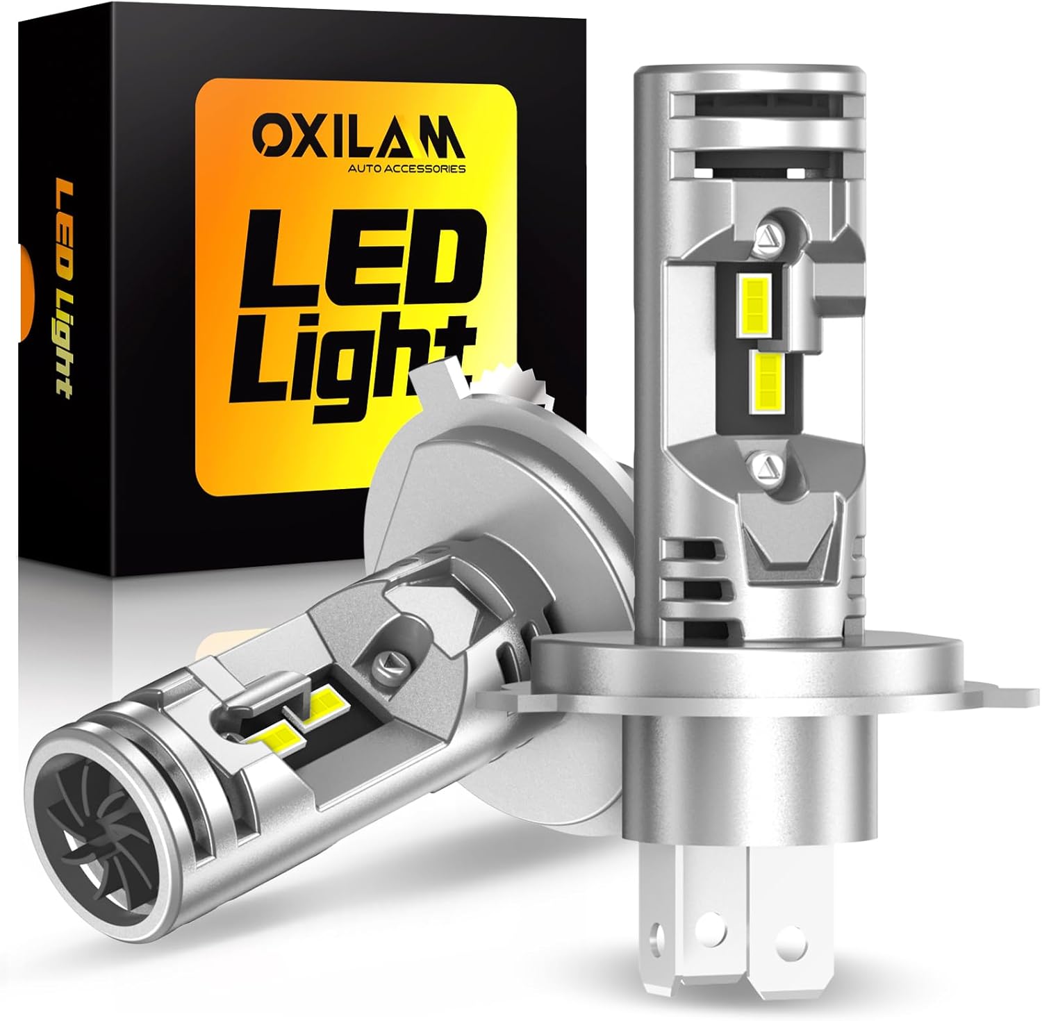 Amazon.com: OXILAM 2025 Upgraded H4 9003 Bulb, 26000LM 700% Brighter, 1 ...