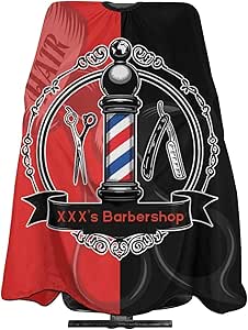 Amazon.com : Custom Barber Cape Hairdresser Cape, Add Your Photo Text ...