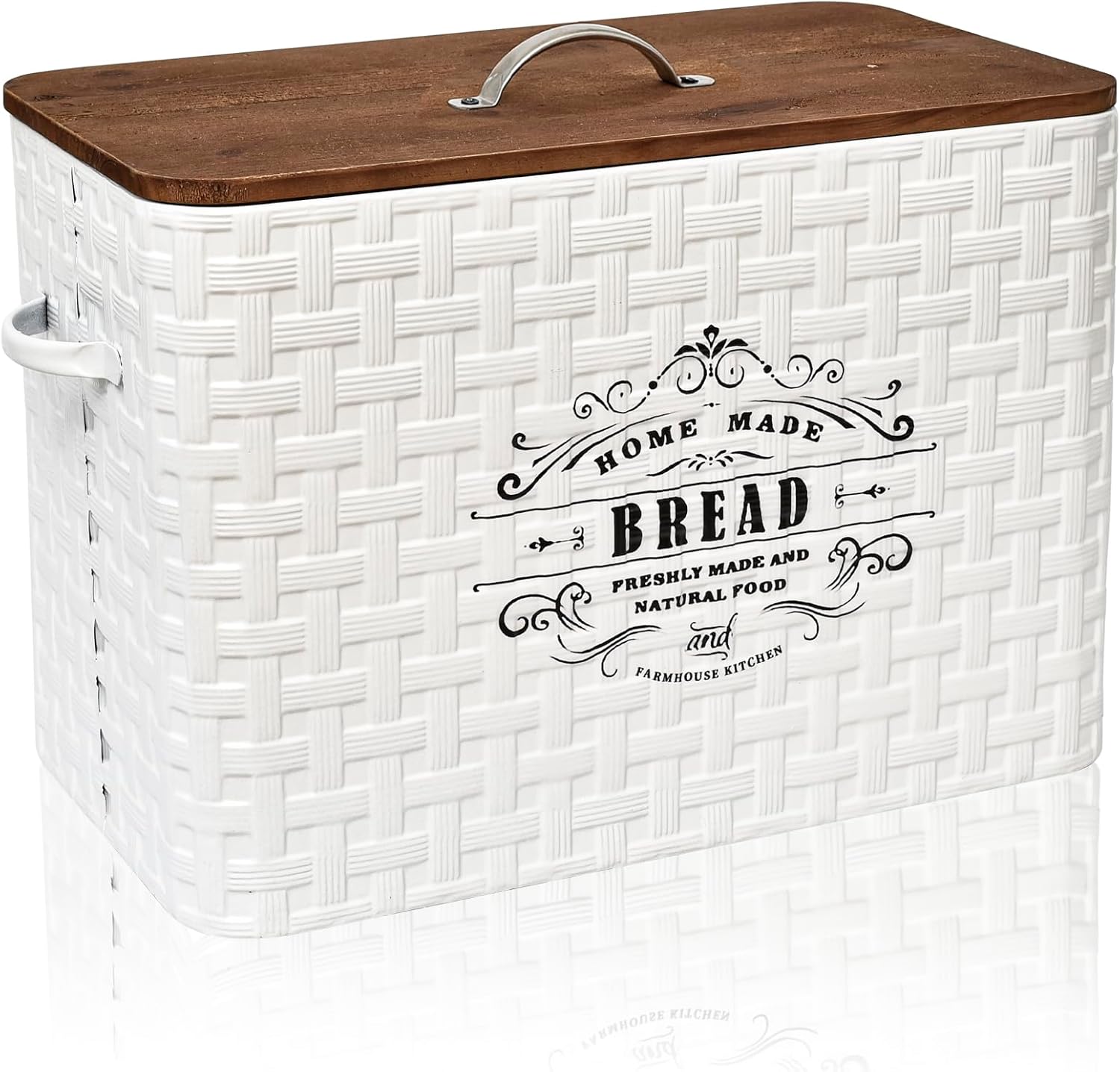 Amazon.com: EMAX HOME Extra Large Space Saving Farmhouse Bread Box With ...
