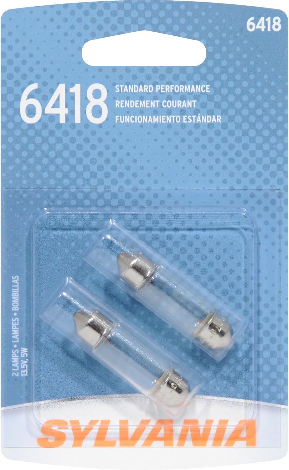 Amazon.com: SYLVANIA 6418 Basic Miniature Bulb, (Contains 2 Bulbs ...