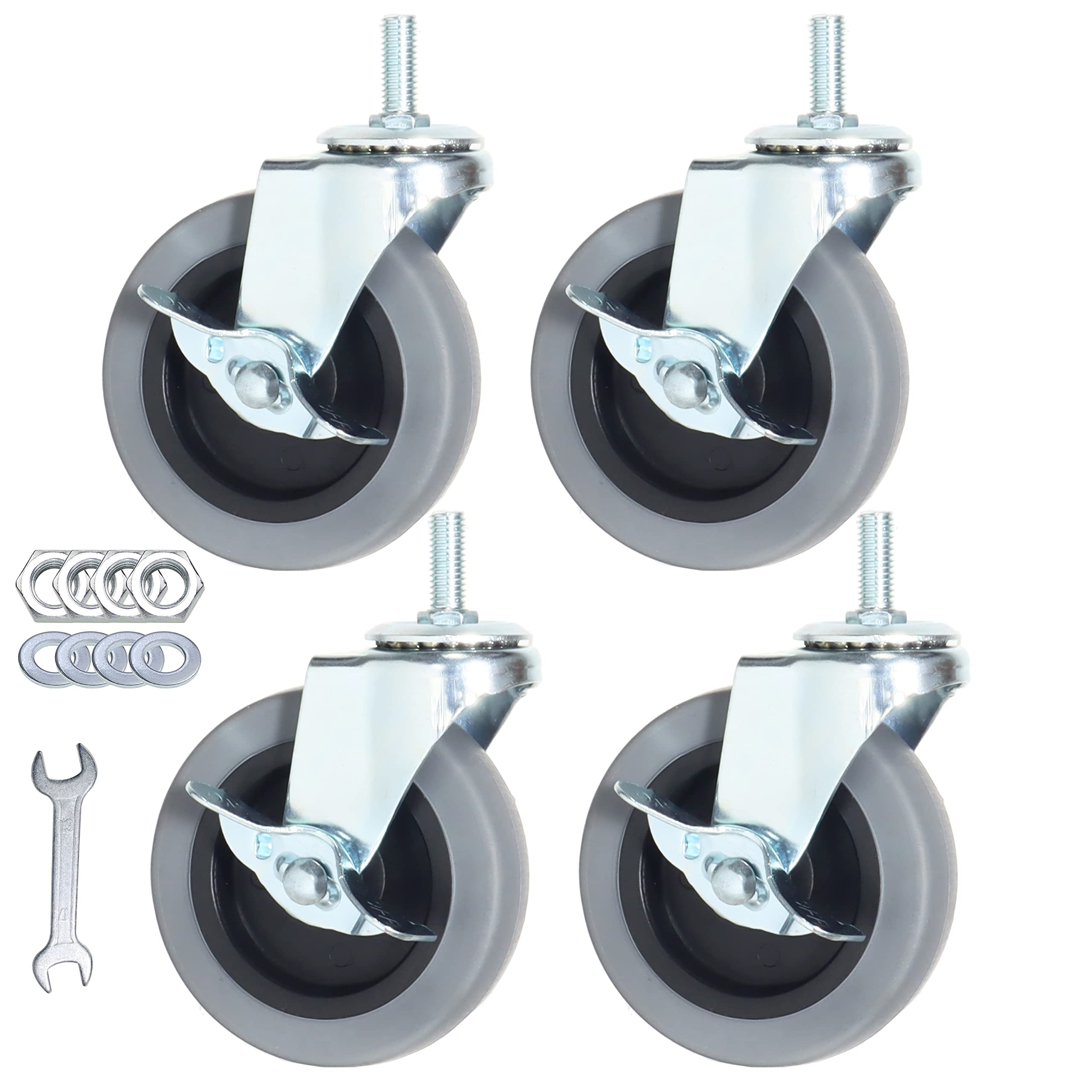 Snapklik.com : Caster Wheels, Heavy Duty Casters Threaded Stem Casters ...