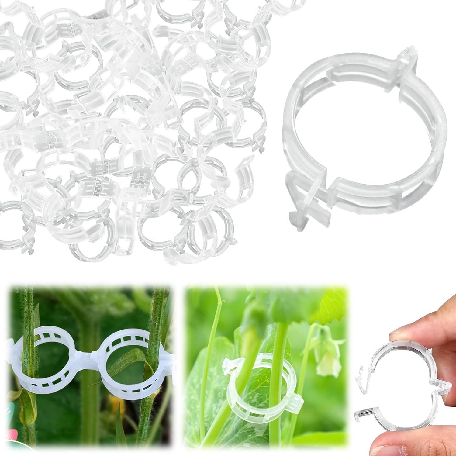 Amazon.com: 300Pcs Secured Plastic Plant Clips, 2024 Upgrade Plant ...