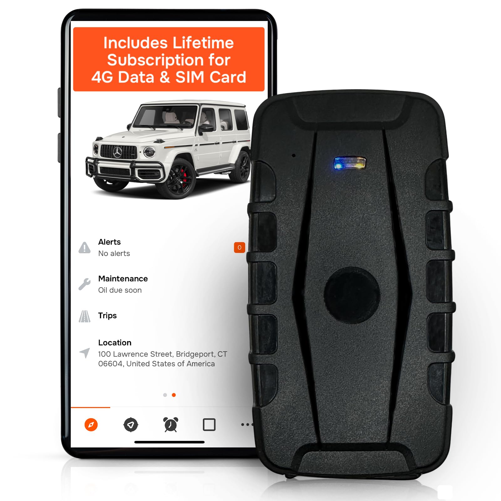 Traqueur GPS pour véhicules sans frais mensuels, sans abonnement ...