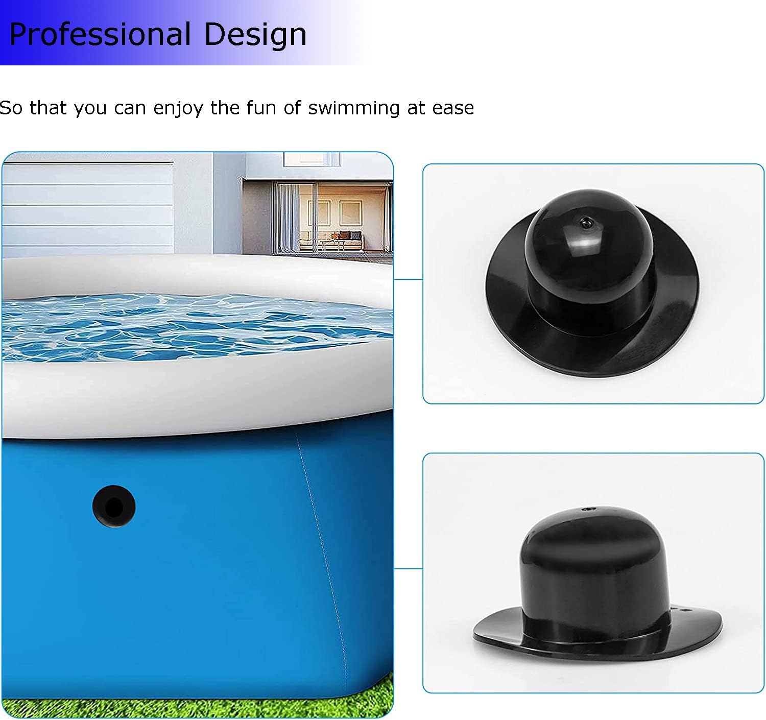 Allmart 10 Pcs Pool Plug Stopper, Replacement Ground Swimming Pool ...