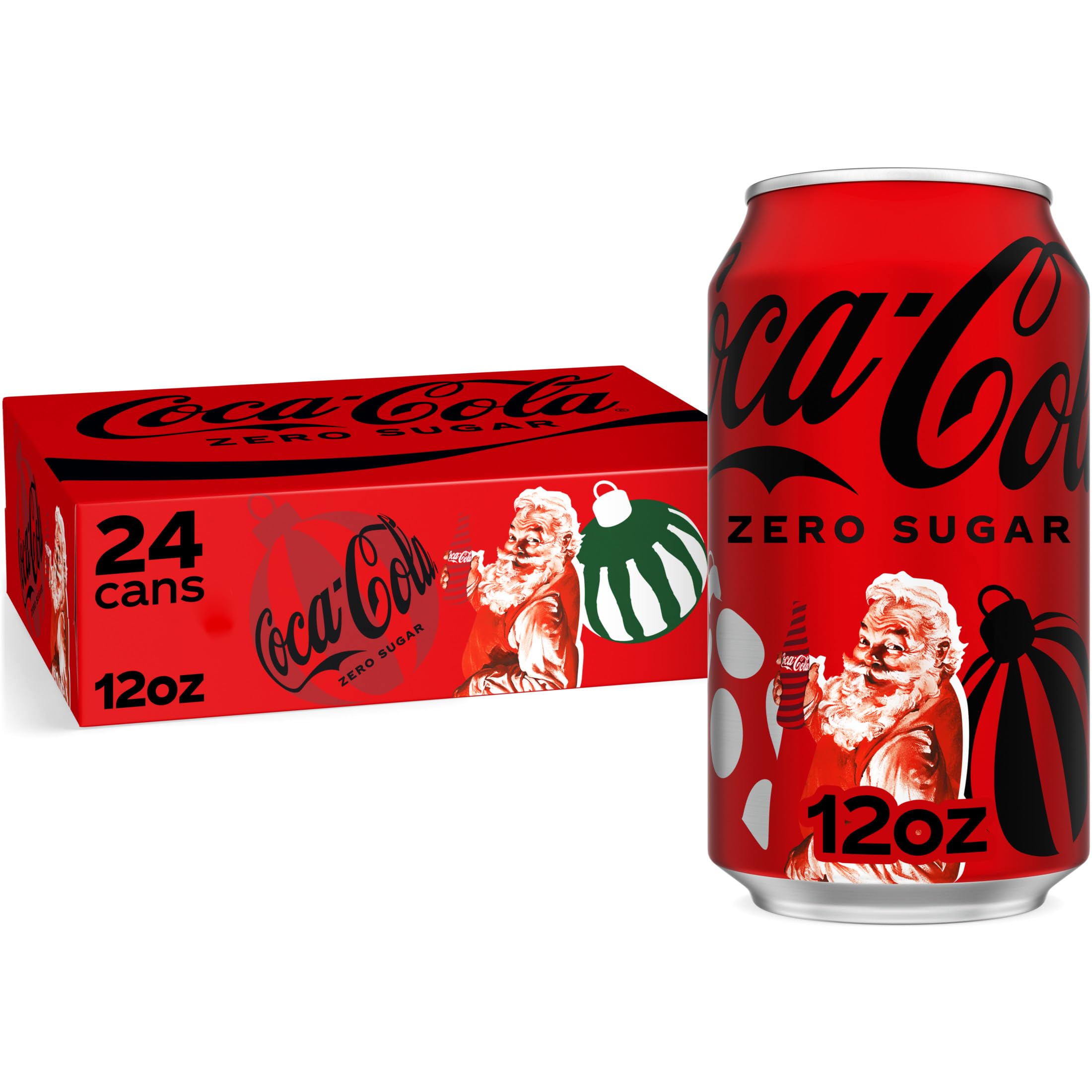 Buy Coca-Cola Coke Zero Sugar Cola Soda, 12 oz, 24 Pack (Package May ...