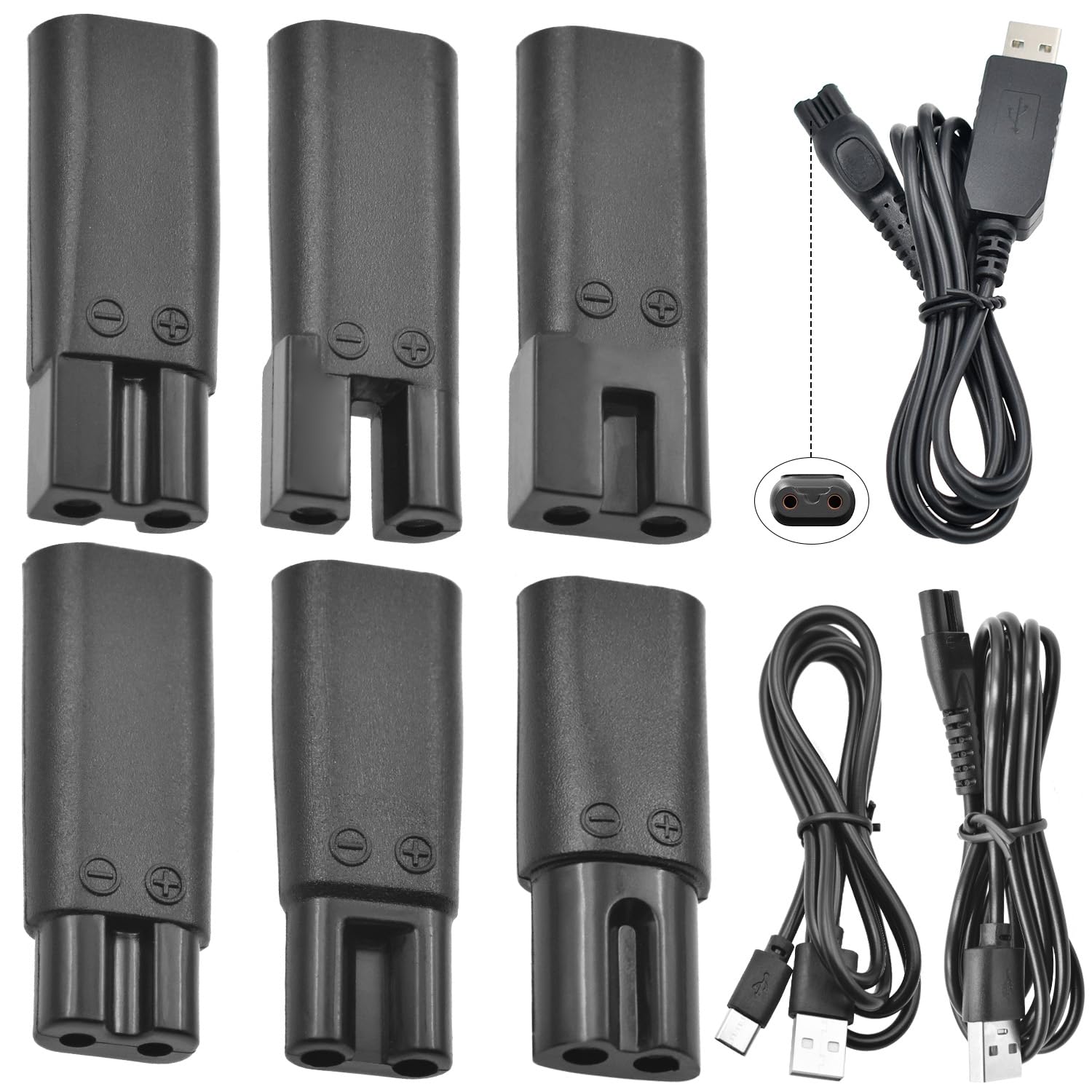 Amazon.com: 9PCS Type-C Power Cord Replacement Charger USB Adapter ...