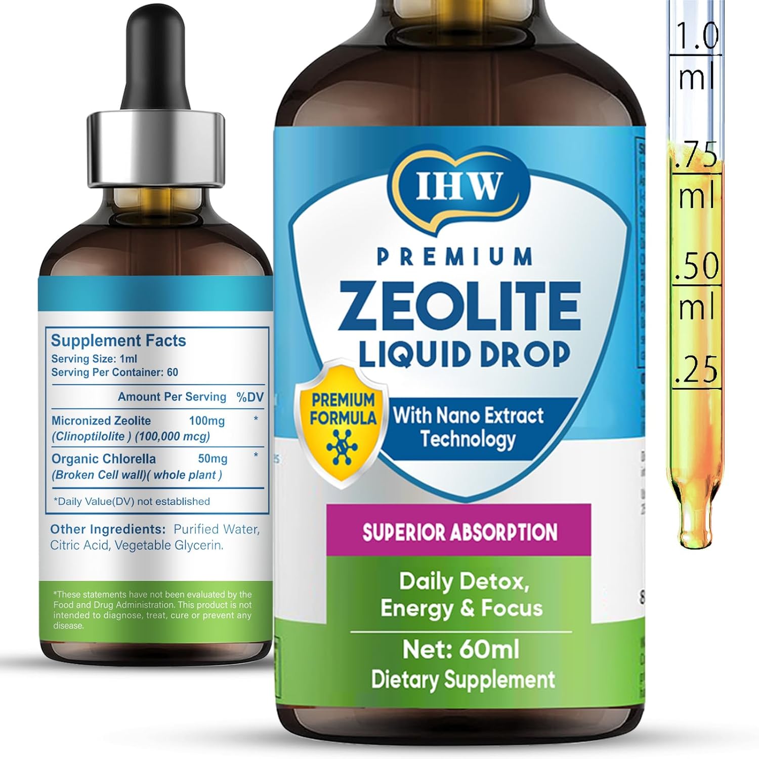 Amazon.com: Zeolite Detox Drops for Kids and Adults, Natural Premium ...