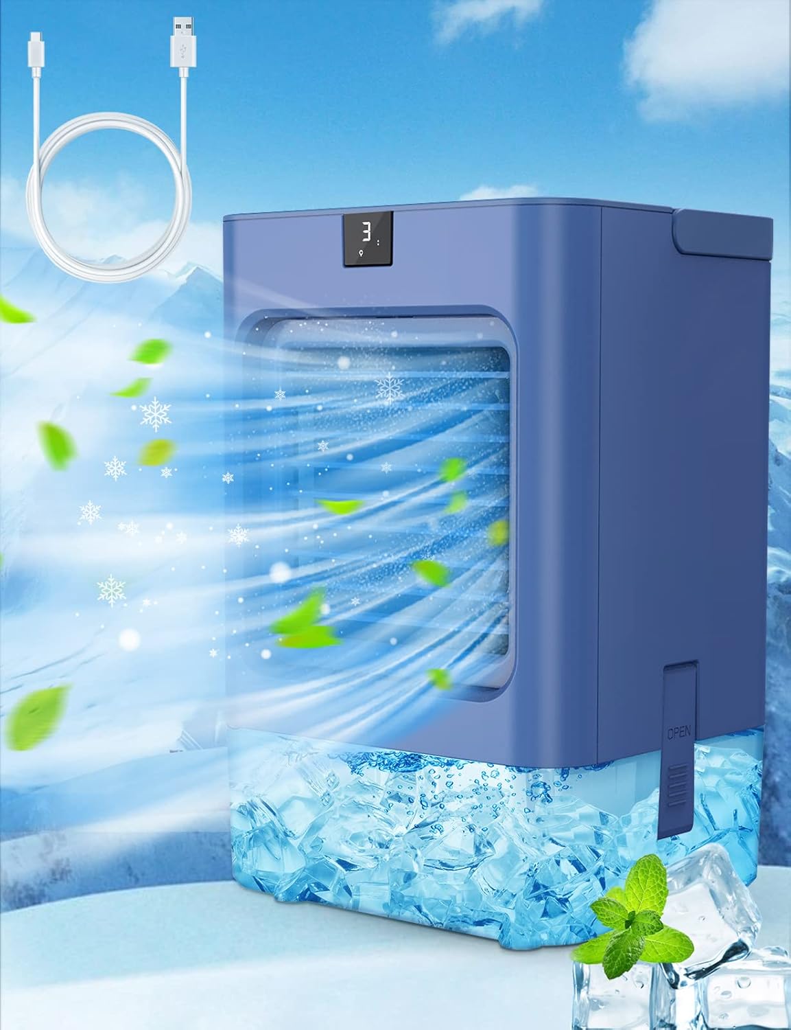 Amazon.com: Aire acondicionado portátil, mini aire acondicionado ...