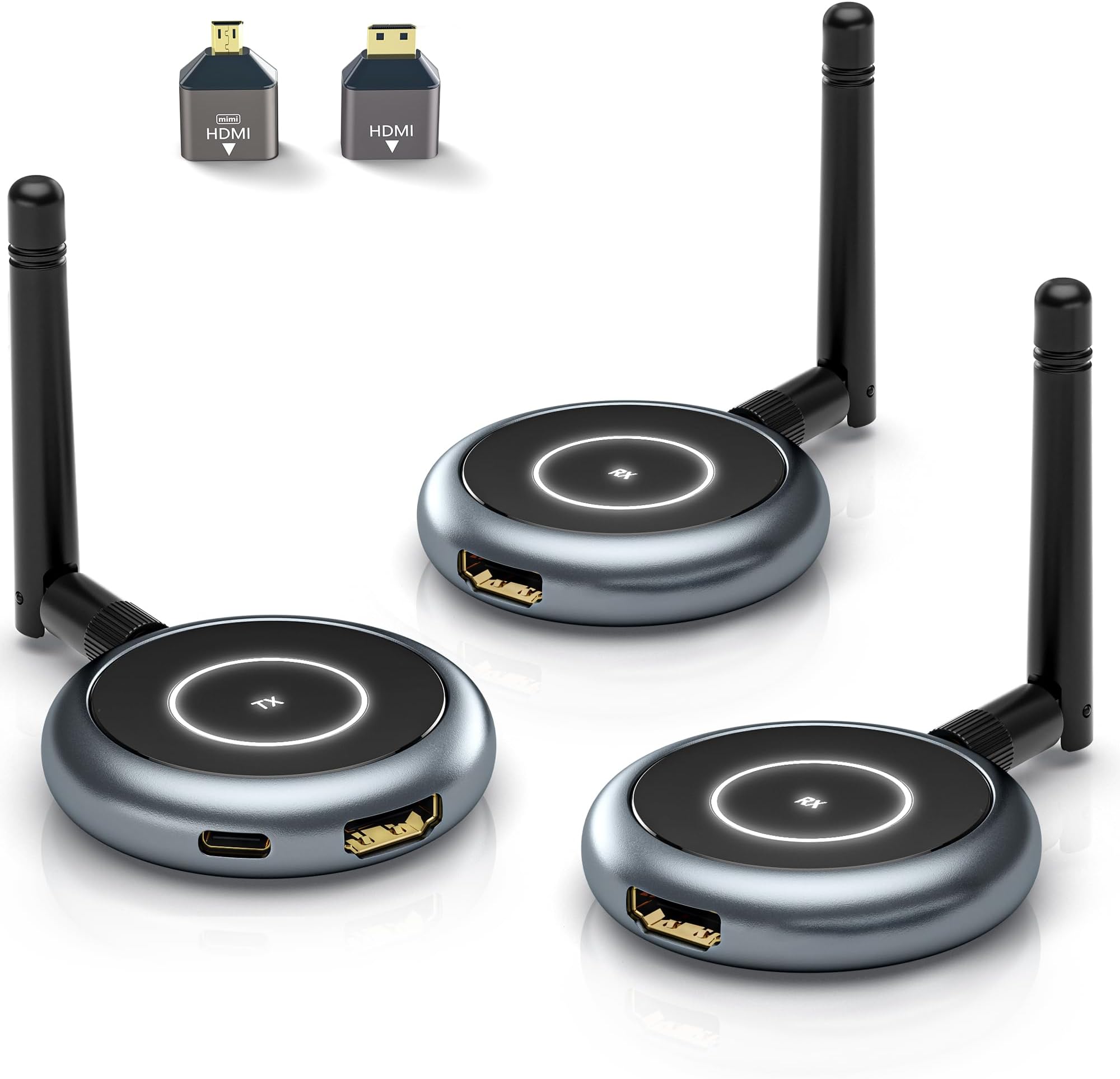 AIMIBO émetteur HDMI sans Fil avec 2 récepteurs - jusqu'à 4 récepteurs ...