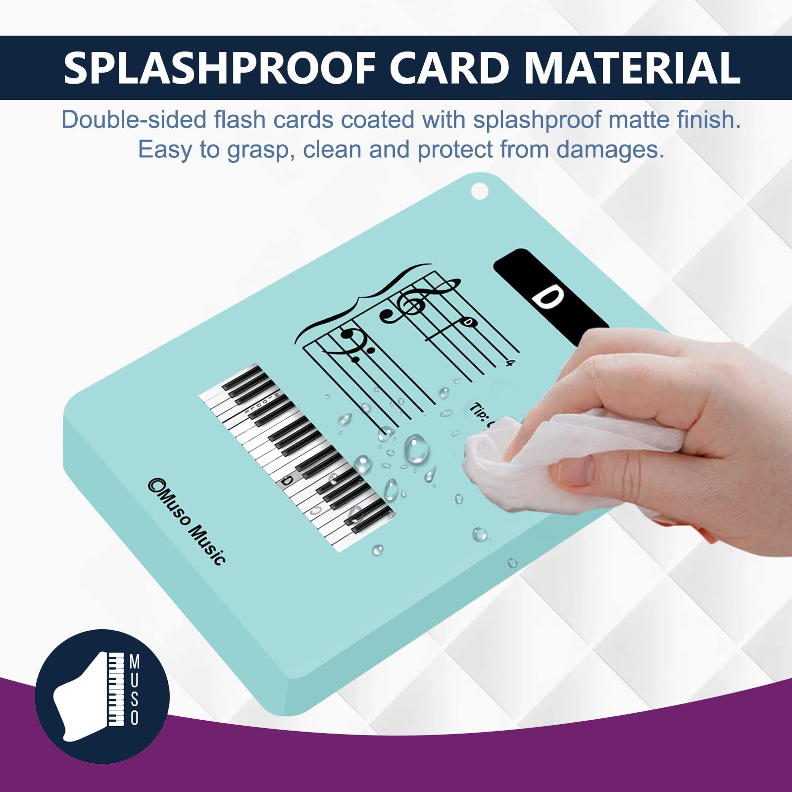 Snapklik.com : MUSO Music Flash Cards For Beginner Music Students ...