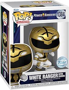 Funko POP! TV: Power Rangers 30th Anniversary - White Ranger With Sword ...