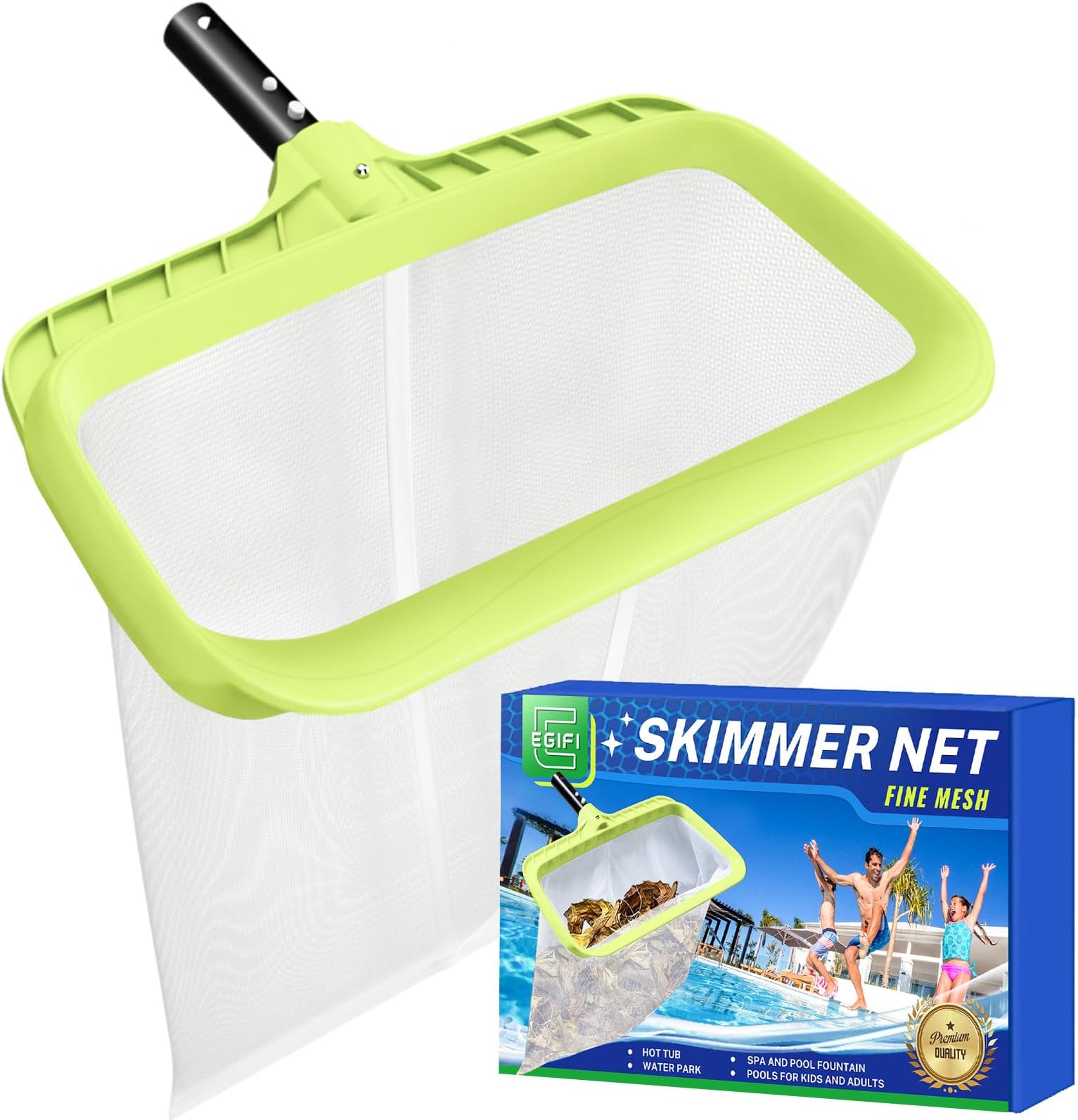Amazon.com : EGIFI POOLWALD Swimming Pool Skimmer Net, Heavy Duty Pool ...