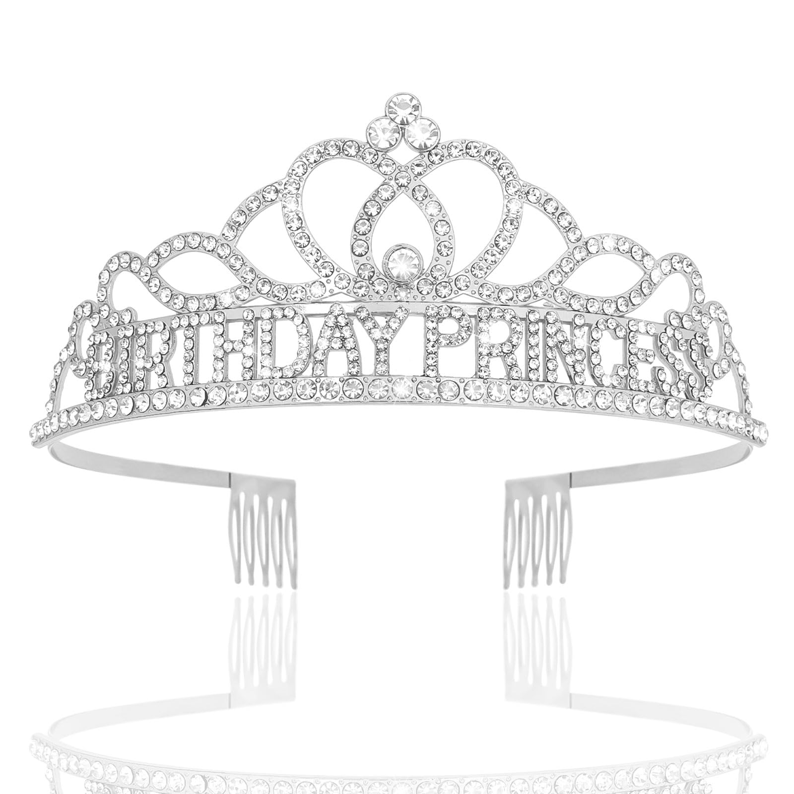 Snapklik.com : Silver Birthday Princess Crown For Girls Birthday ...