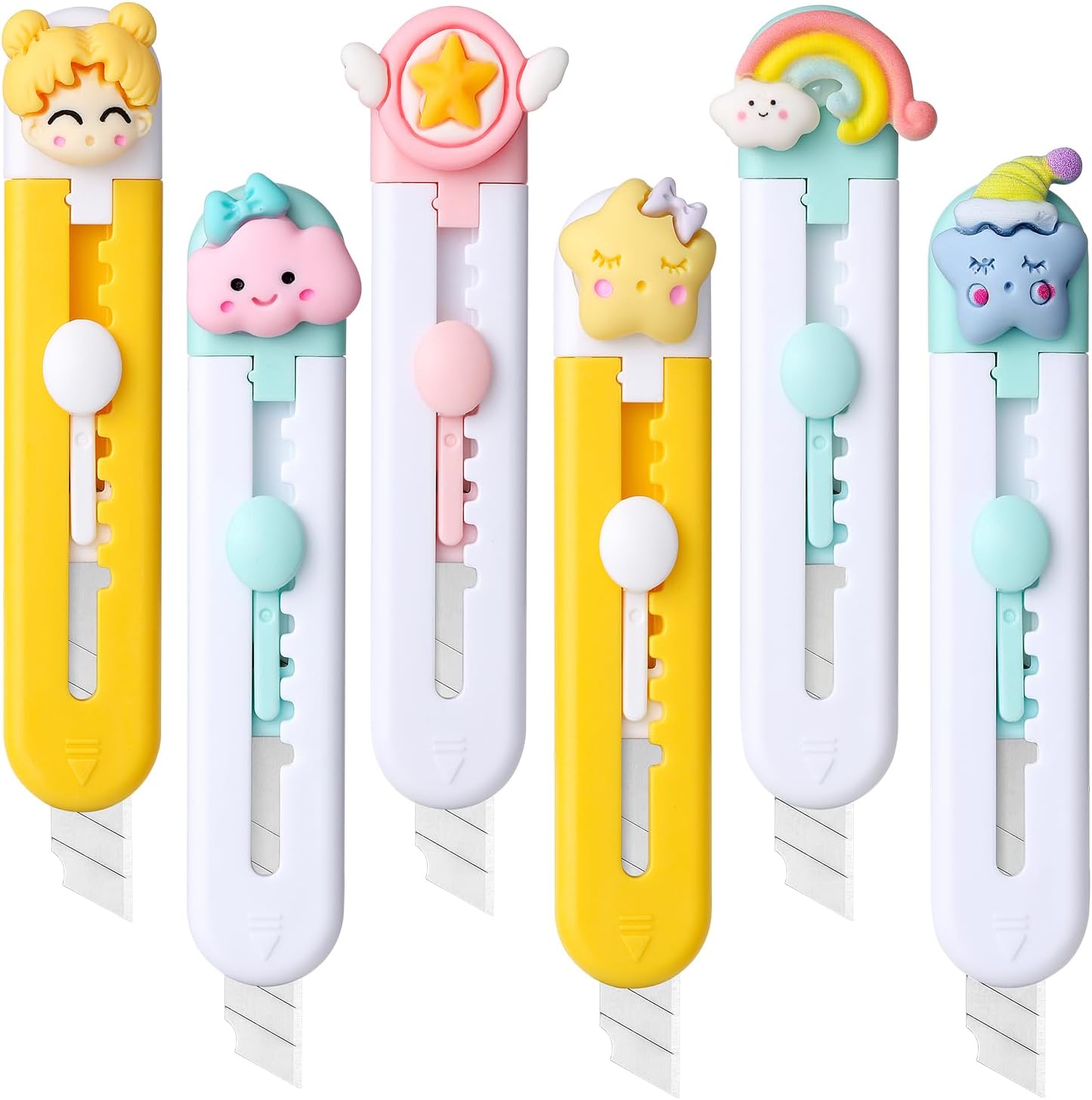 Box Cutter Retractable Mini Utility Knife Small Safety Cutter, Open ...