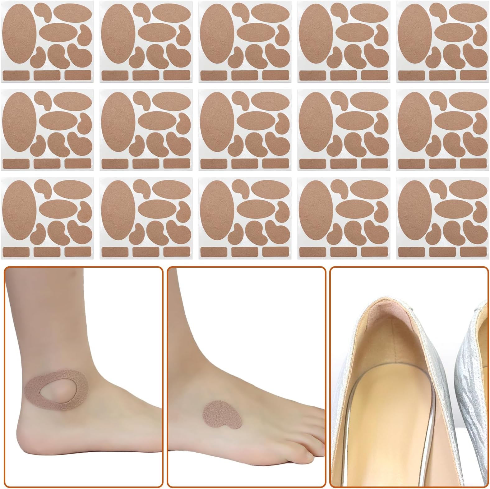Amazon.com: 55 Sheets Moleskin for Feet Adhesive Mole Skin Patch for ...