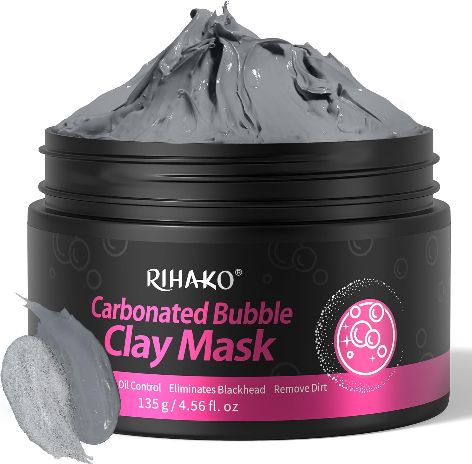 Amazon.com : GLAM UP Clean Bubbling Carbonated Clay Mask for Face ...