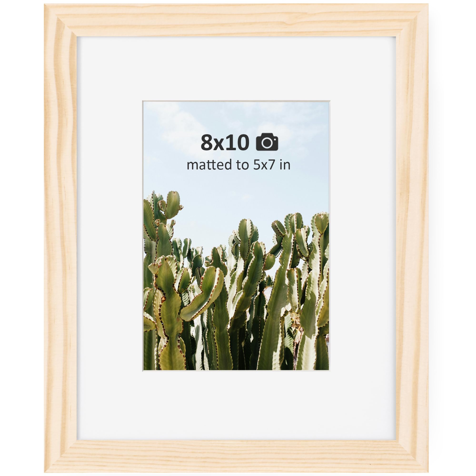 Amazon.com - FLYJOE 8x10 Picture Frame | Natural Wood 8 x 10 Photo ...