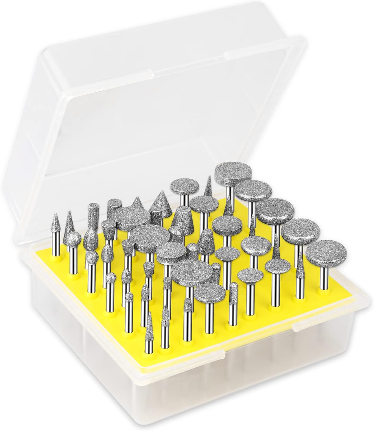 PHYHOO Diamond Burr Drill Bits Polishing Bit Rotary Tool Accessories ...