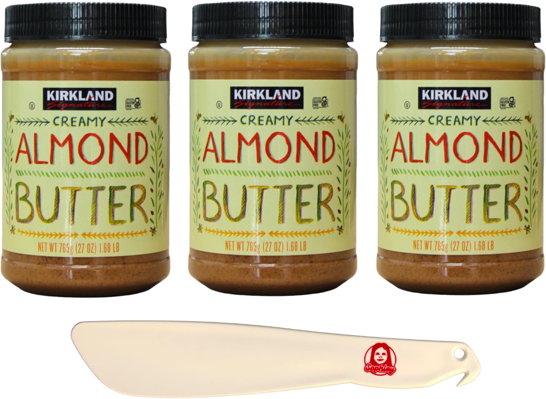 Amazon.com : Kirkland Signature Creamy Almond Butter, 27 Ounce ...