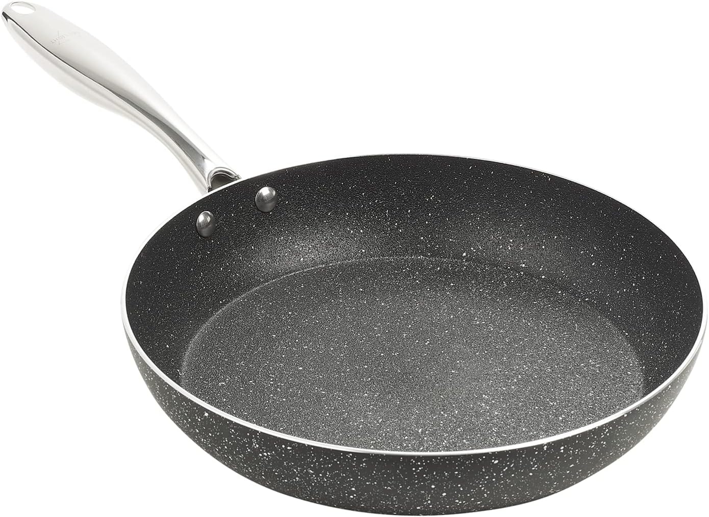 24cm Frying Pan Black Granite Marble Coated Non Stick Pan for Gas ...