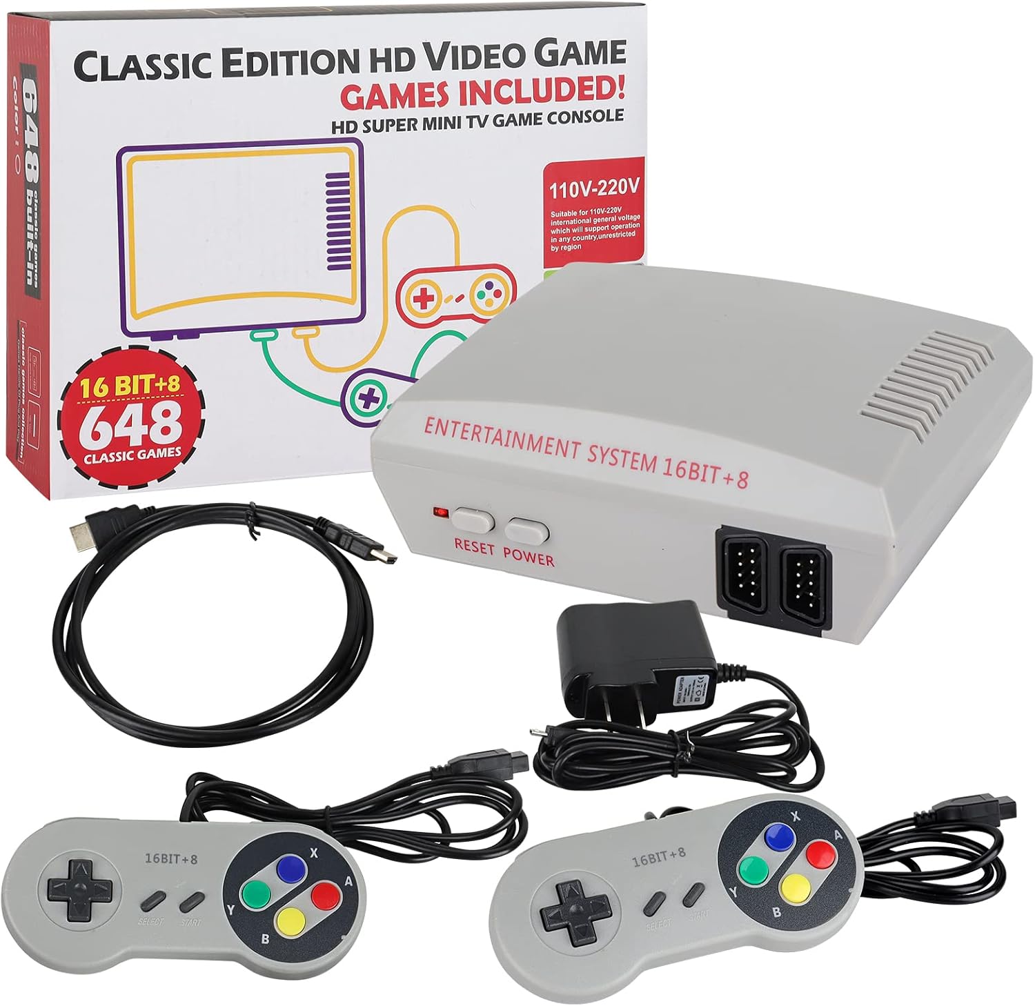 Amazon.com: Classic Retro Game Console HDMI Input, Mini Plug and Play ...