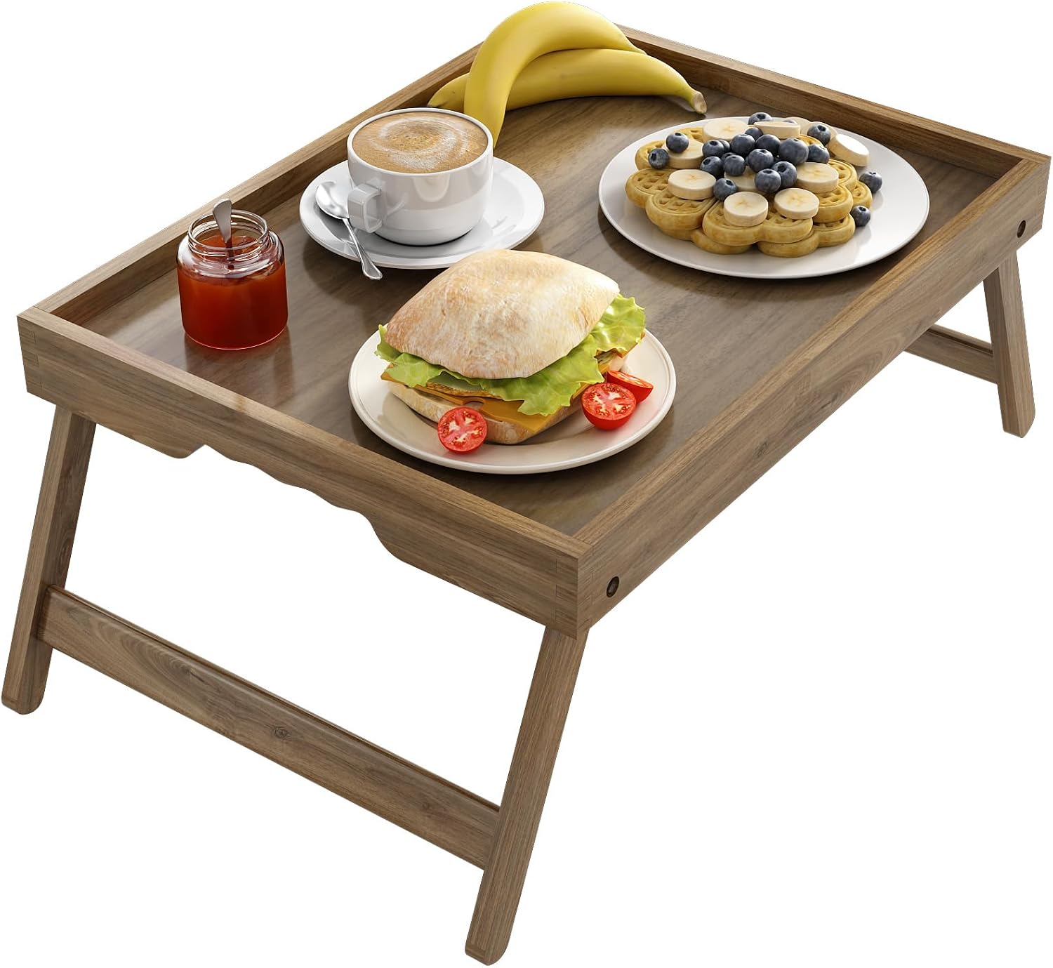 Amazon.com - Artmeer Bed Tray Table, Breakfast Food Tray in Bed with ...