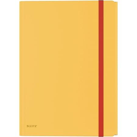 Leitz A4 3- Flap Folder with Pocket, 150 Sheet Capacity, Cosy Range ...
