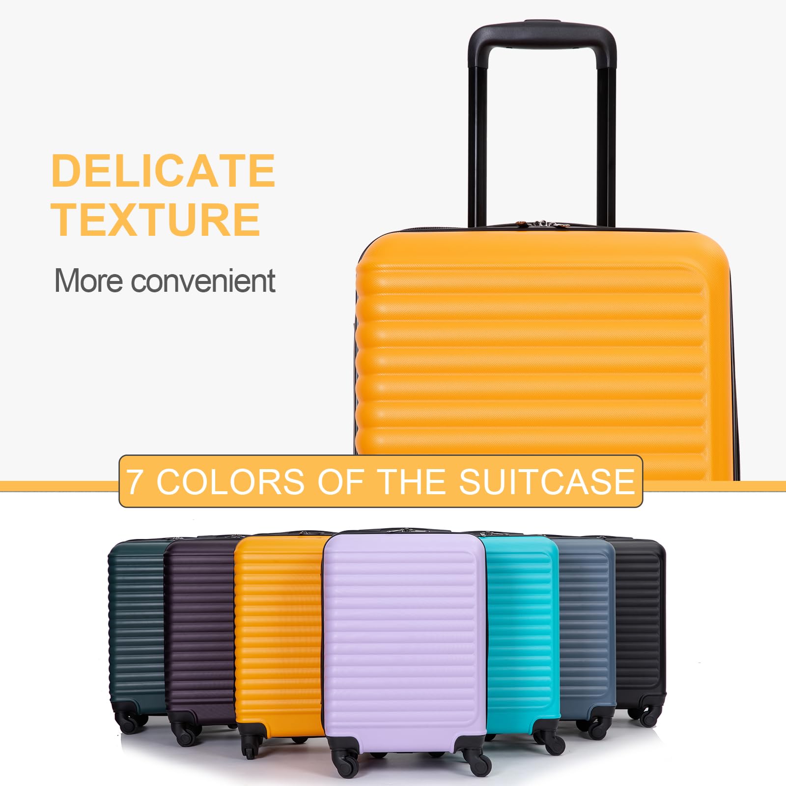 Snapklik.com : Travelhouse Hardshell Carry On Luggage Airline Approved 20"