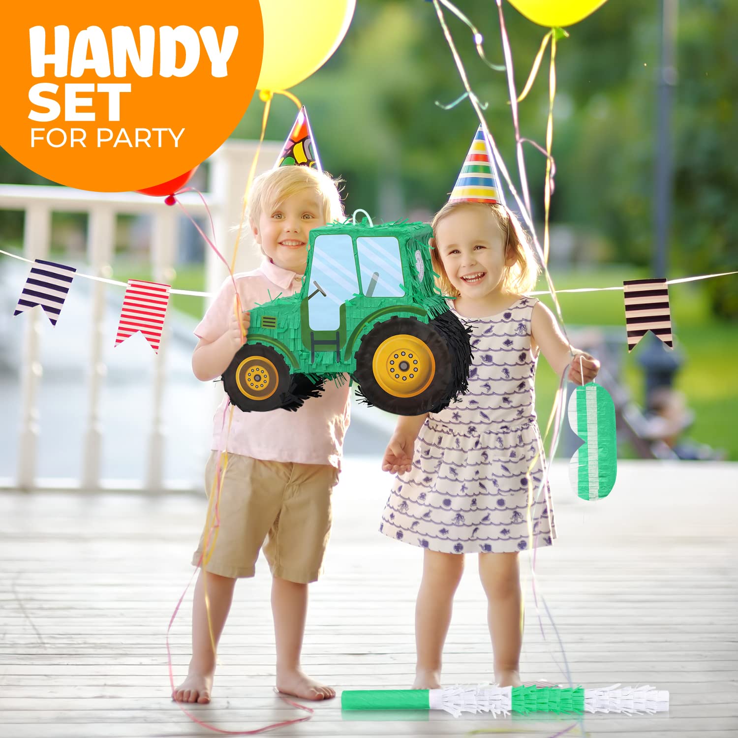 Snapklik.com : Birchio Tractor Pinata Bundle