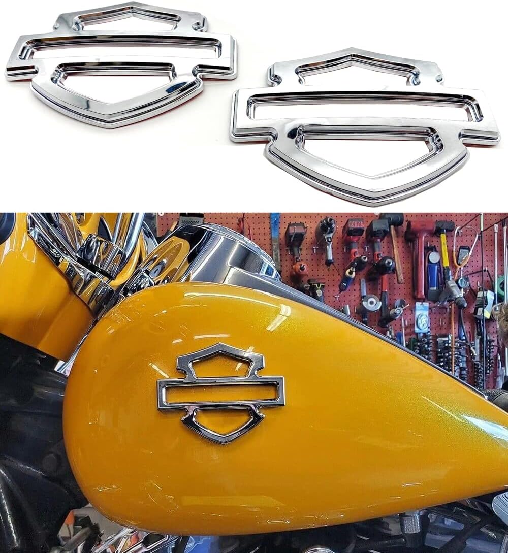 Amazon.com: 2Pcs Custom Emblems Double Layer Badge Motorcycle 3D Logo ...