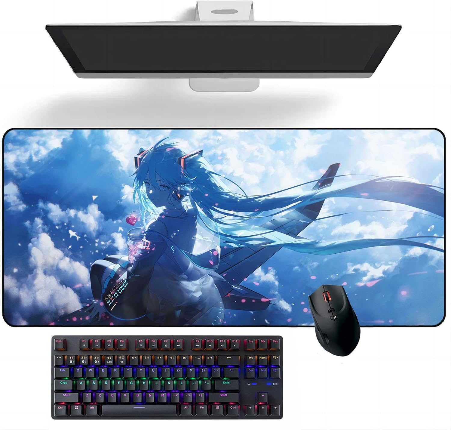 Amazon.com: ZEKYGPP Anime Mouse pad Hatsune Miku Anime Mouse Pads ...