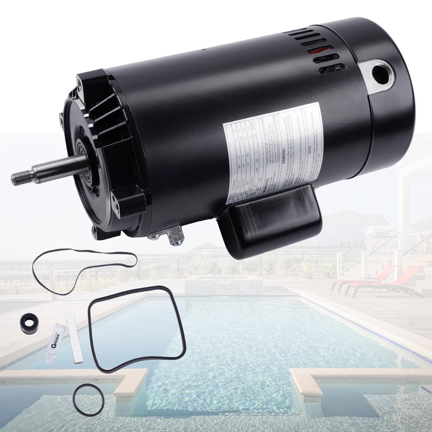 Amazon.com: GOMADEIT UST1202 Pool Pump Motor replace Century AO Smith ...