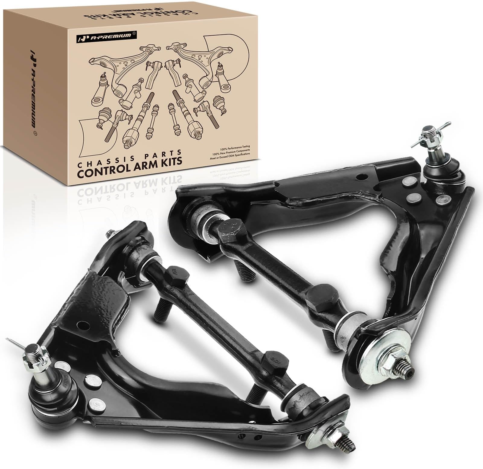 Amazon.com: A-Premium 2 x Front Upper Control Arm, with Ball Joint ...